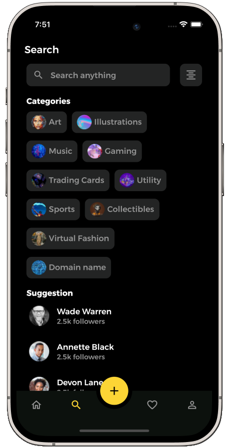 NFT Buy Sell Market Place App Template in Flutter | Multi Language by camelcasetechnology