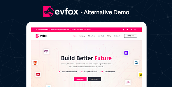 DevFox - IT Solutions and Services WordPress Theme + RTL by CymolThemes