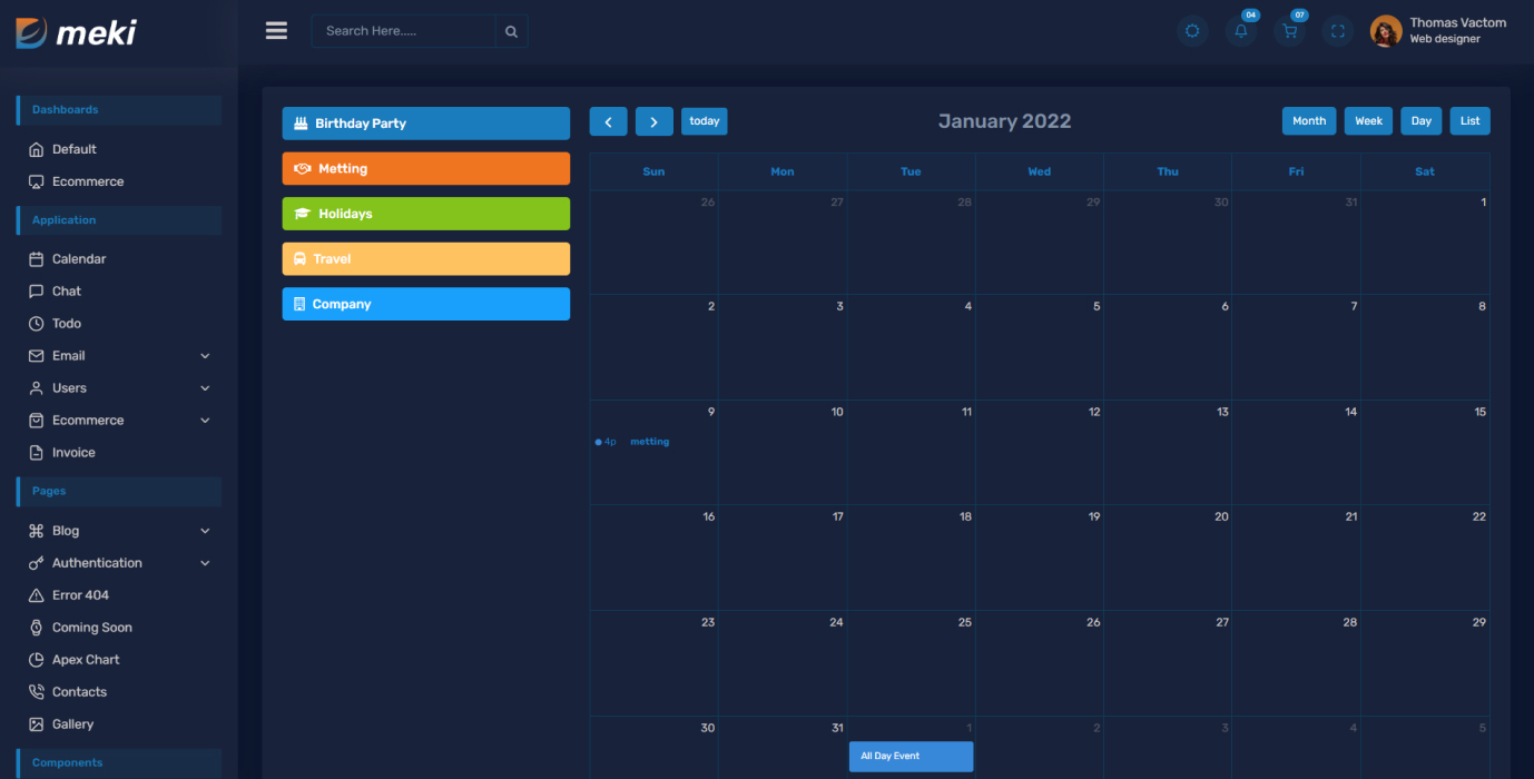 Dmeki - Responsive Admin Dashboard Template by codnictheme | CodeCanyon