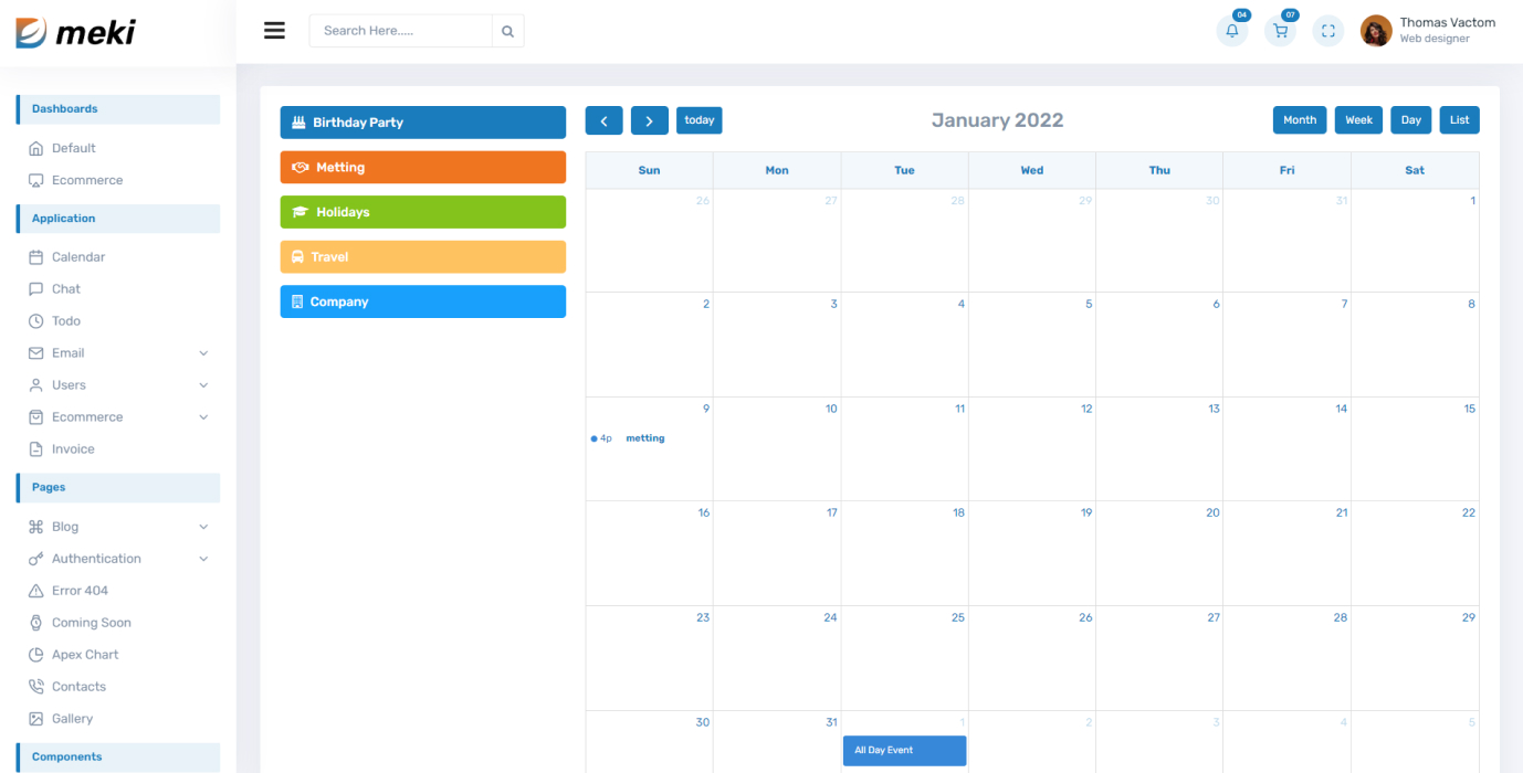 Dmeki - Responsive Admin Dashboard Template by codnictheme | CodeCanyon