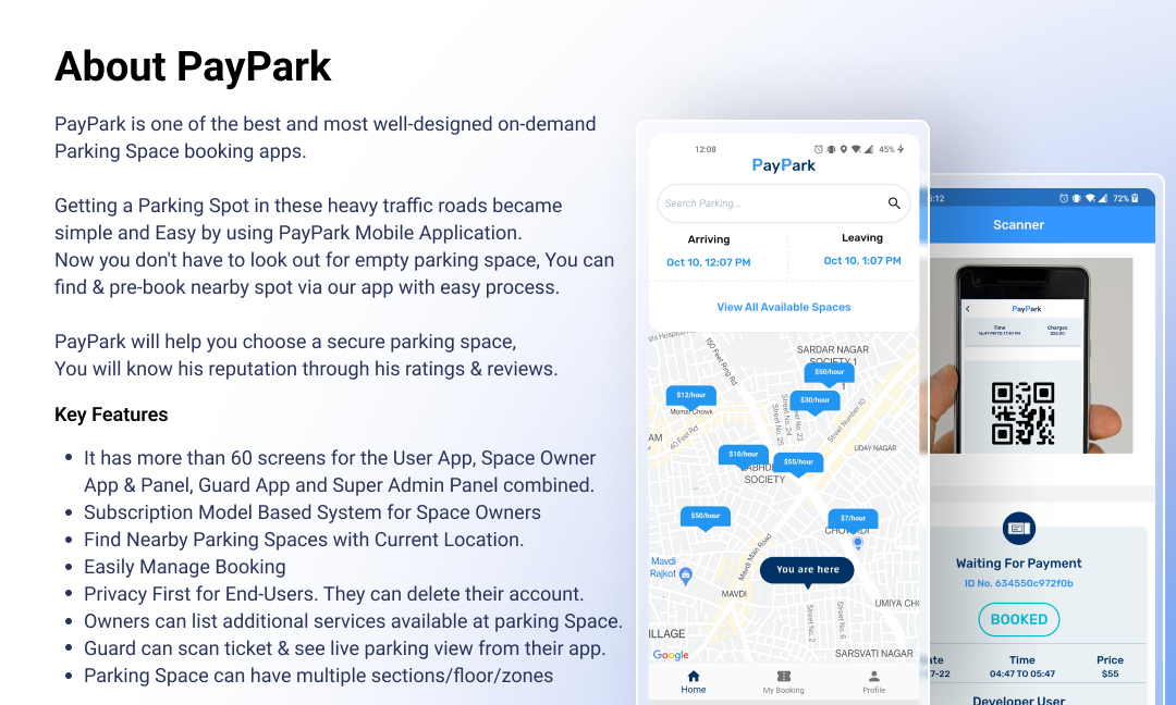 Ultimate Parking Management System with Website | Flutter Mobile Apps ...