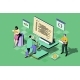 Developer Team Isometric Illustration, Vectors | GraphicRiver