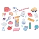 Cute School Stickers Set, Vectors | GraphicRiver