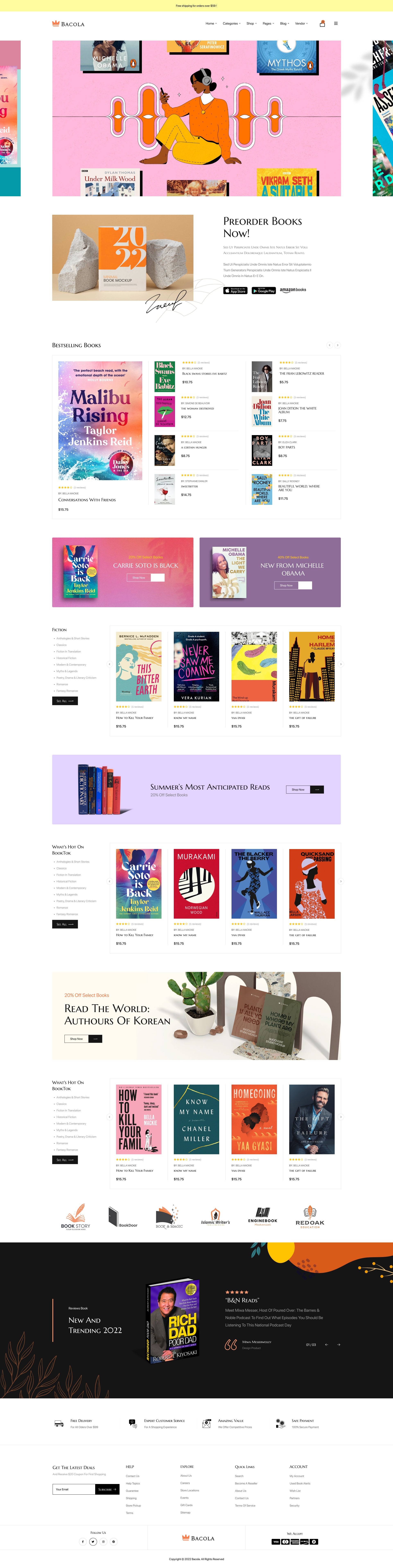 Baloca - Book Store WooCommerce Theme by leebrosus | ThemeForest