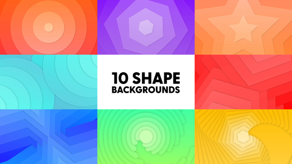 Shape Backgrounds by GiraffeMotionStudio | VideoHive