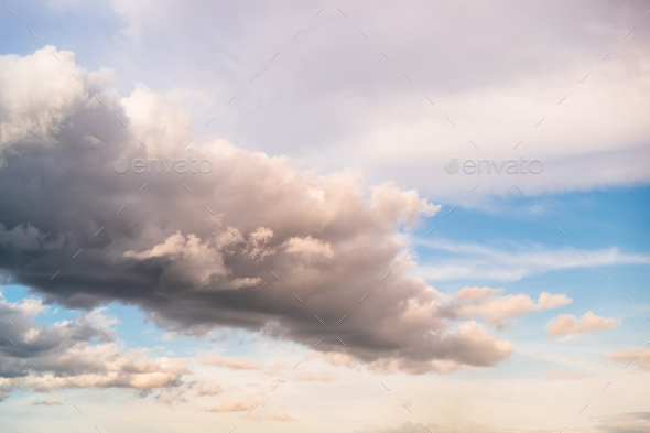 Cloud sky fluffy background Stock Photo by Mumemories | PhotoDune