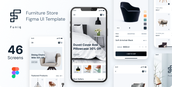 Funiq - Furniture Store Figma UI Template by George_Fx | ThemeForest