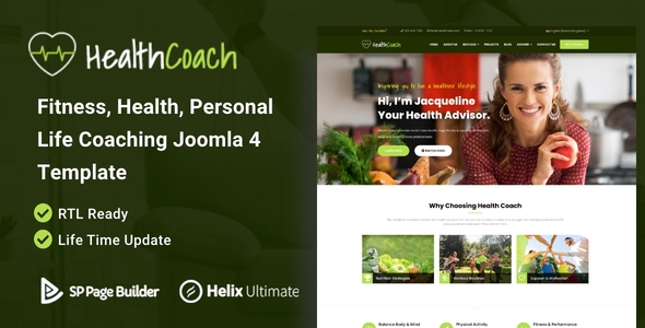 Health Coach - Joomla 4 Template for Fitness, Health, Personal Life ...