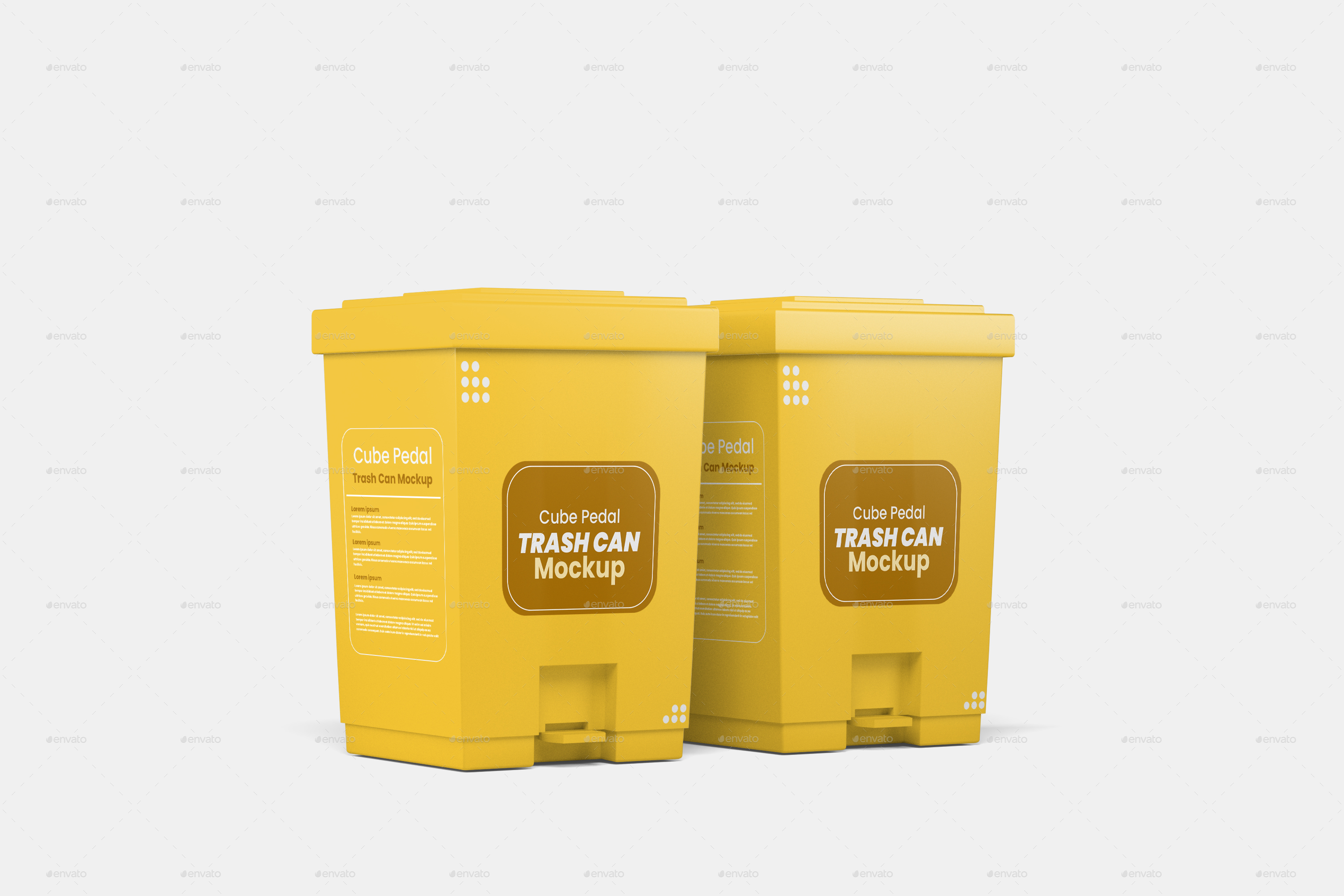 Trash Bin Mockup by tiyasprabawa | GraphicRiver