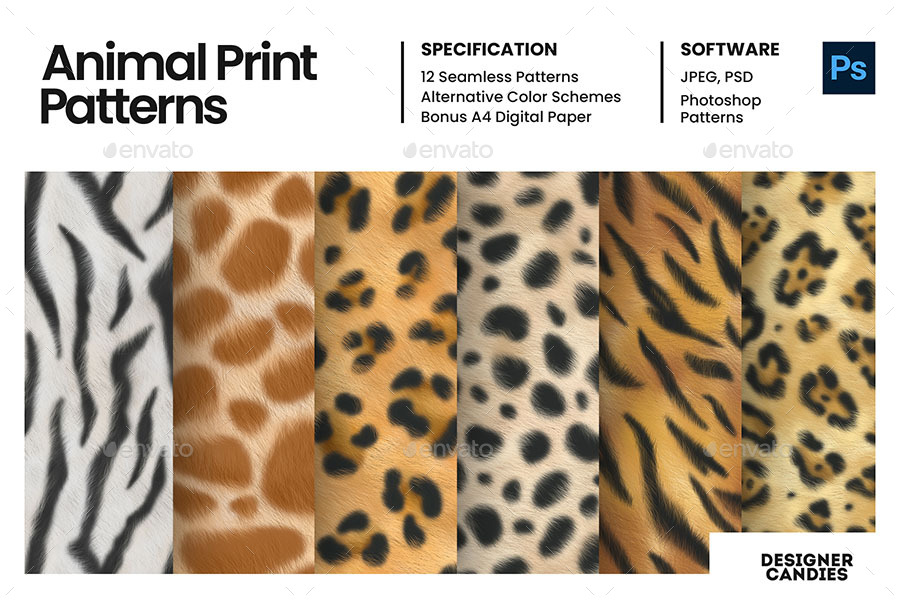 Animal Patterns, Graphics | GraphicRiver