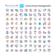 Online shop management RGB color icons set by bsd-studio | GraphicRiver