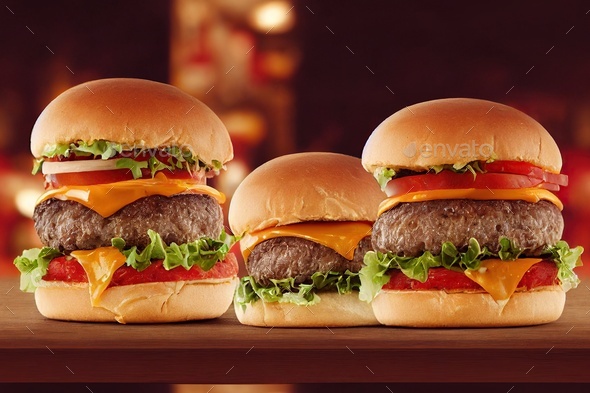 Seamless texture of delicious burgers Stock Photo by Artranq | PhotoDune