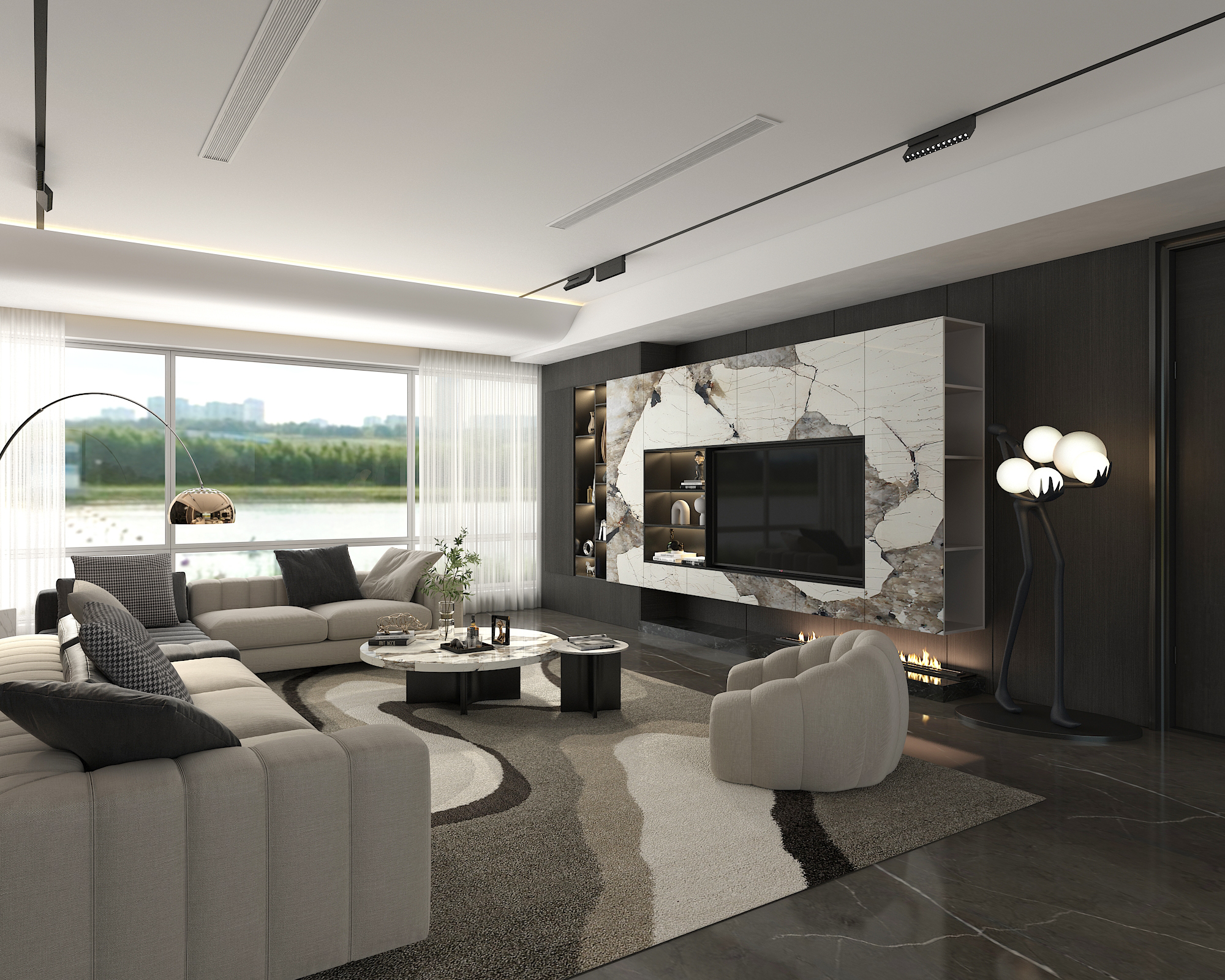 Modern Living Room Scene 2 by nhattuankts | 3DOcean
