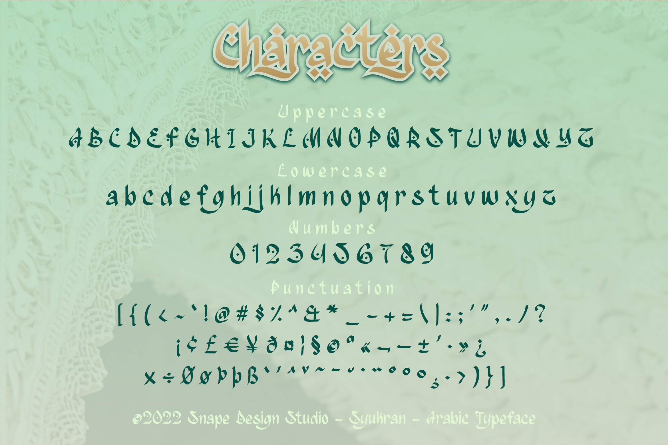 Syukran - Arabic Typeface, Fonts | GraphicRiver