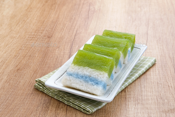Kue Ketan Srikaya, Indonesian traditional snack Stock Photo by ...