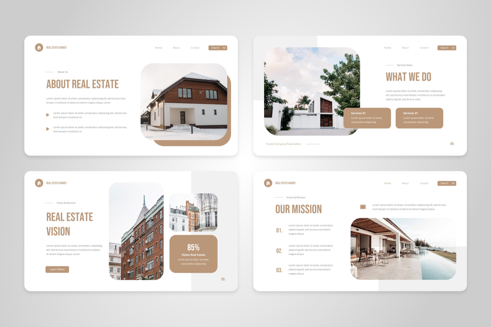Housely - Real Estate Google Slide Template by AnnoraStudio | GraphicRiver