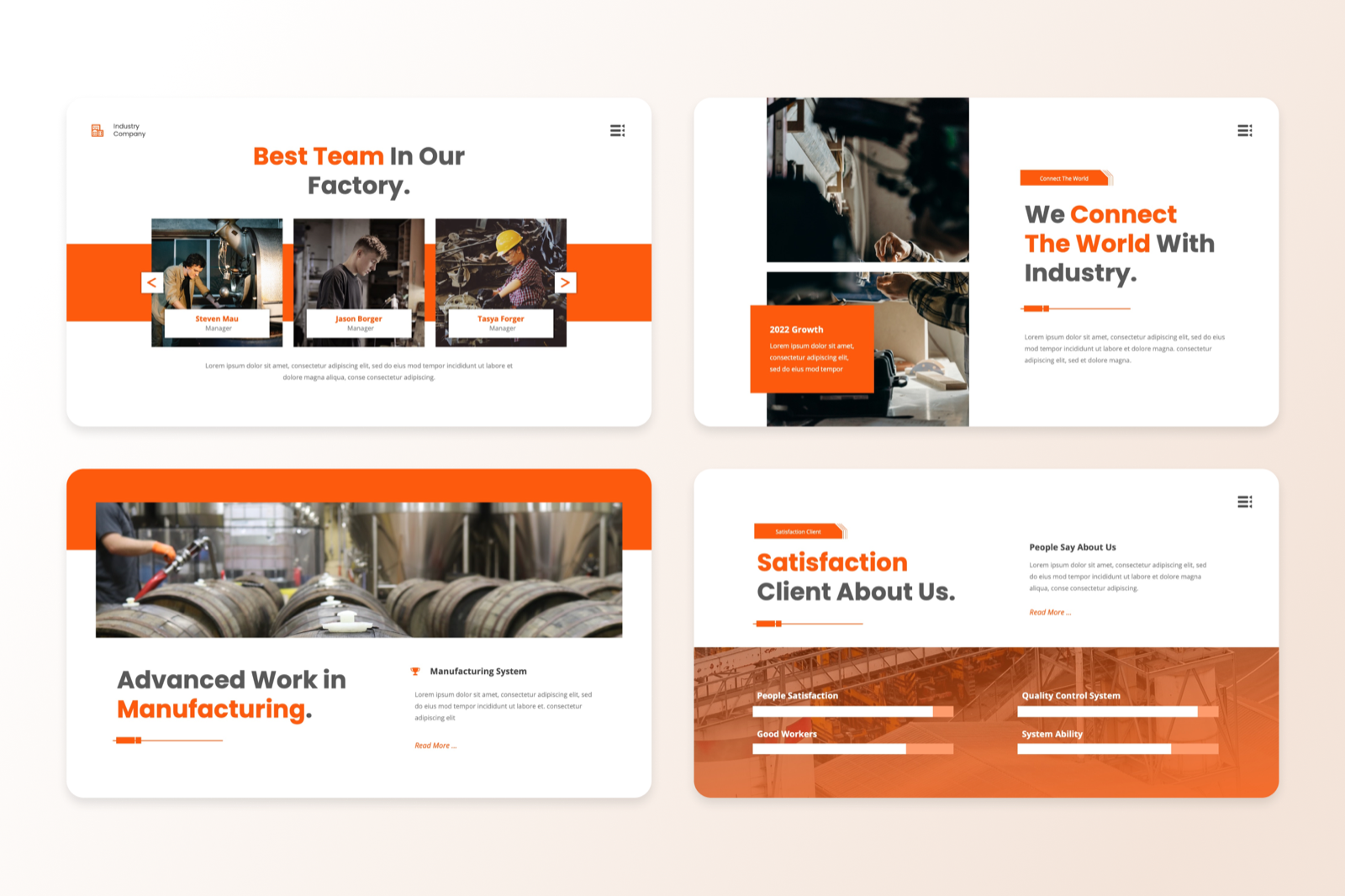 Industrix - Manufacturing Industry Googleslide Template, Presentation ...