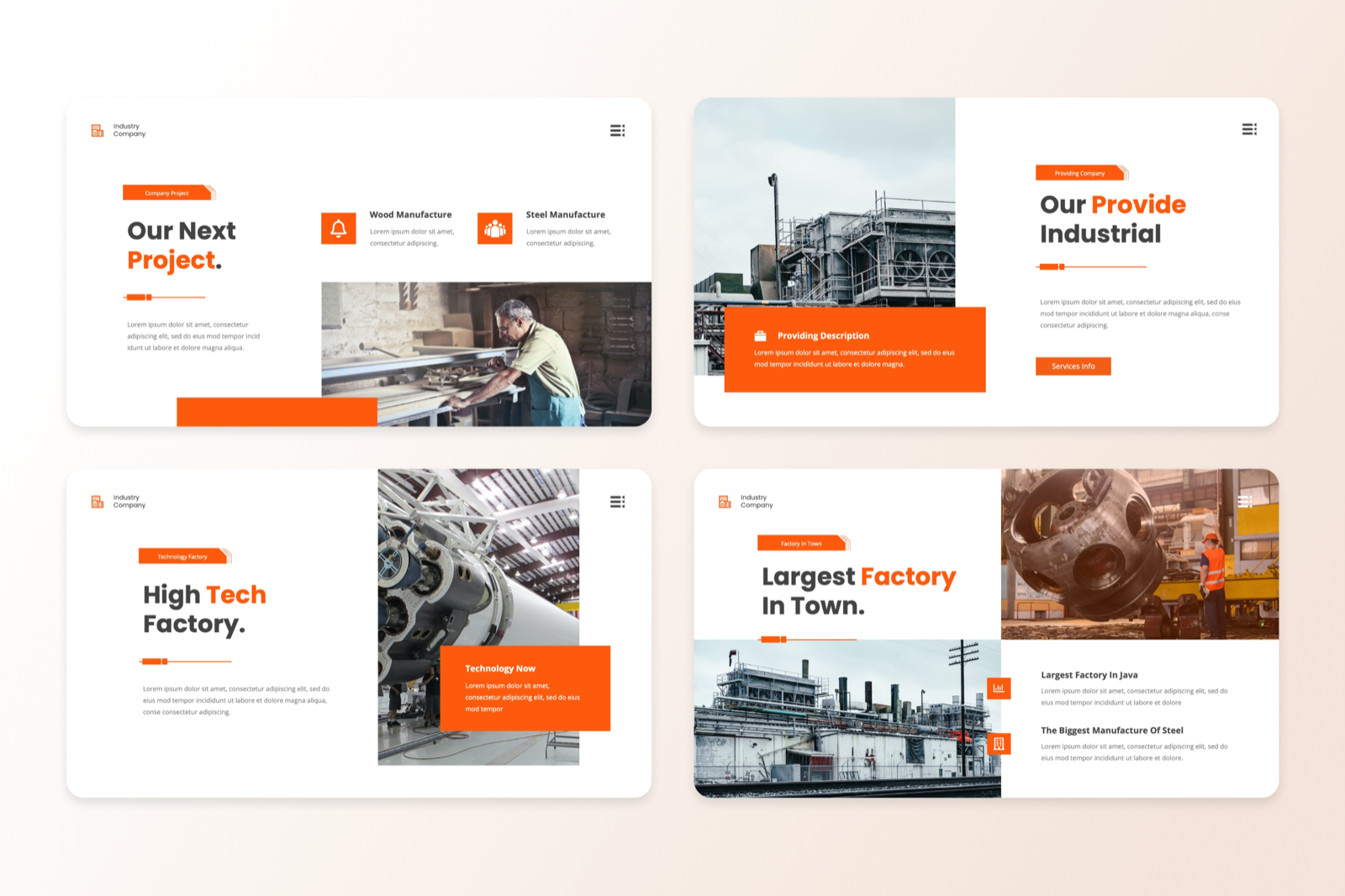 Industrix - Manufacturing Industry Keynote Template, Presentation Templates