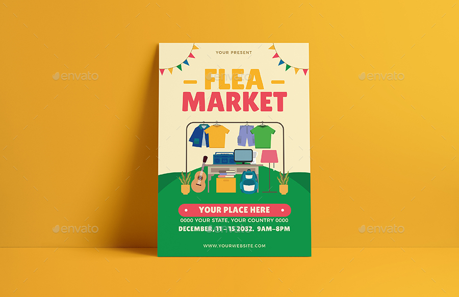 Flea Market Flyer, Print Templates | GraphicRiver