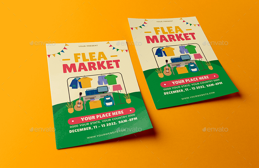 Flea Market Flyer, Print Templates | GraphicRiver