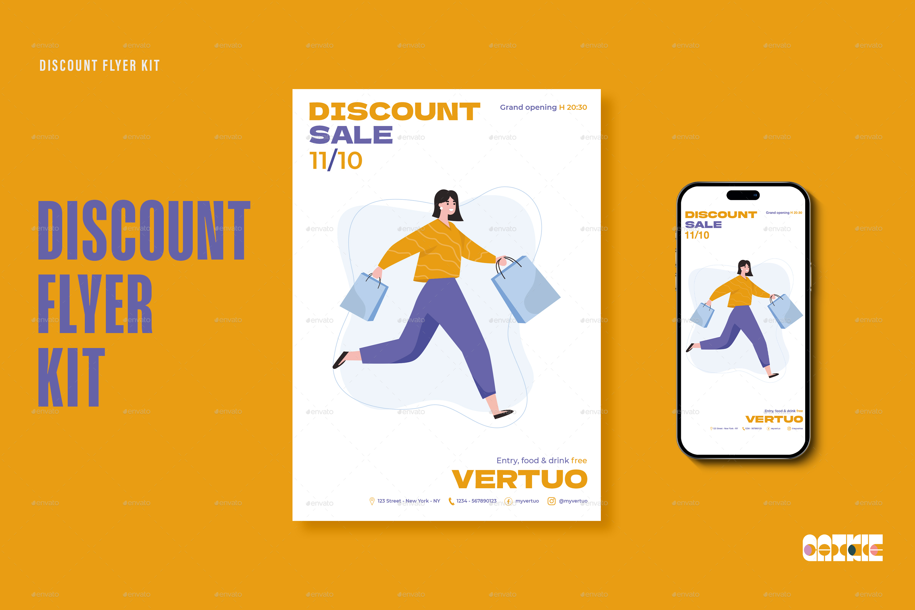 Discount Flyer Kit V2, Print Templates | GraphicRiver