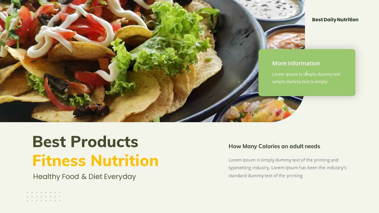 Eatwell - Healthy Food & Diet Powerpoint Template, Presentation Templates