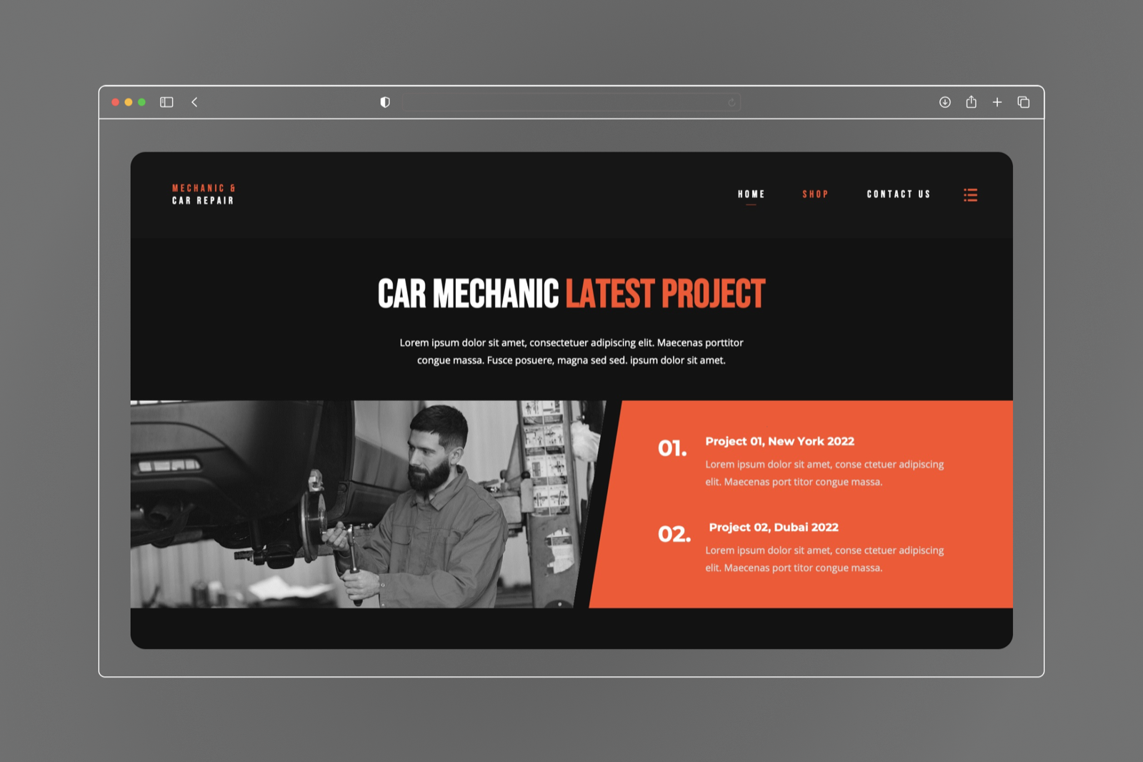 Ostero - Mechanic Car Repair Powerpoint Template, Presentation Templates