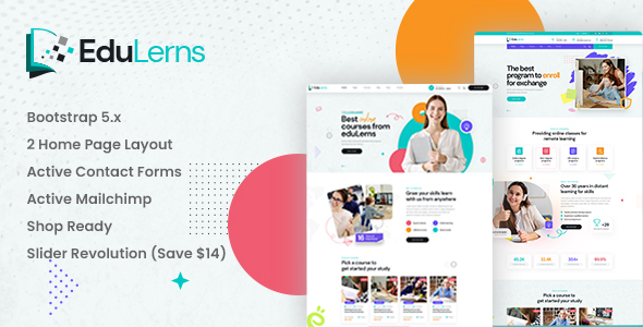 Edulerns - Education Courses HTML by ThemeMascot | ThemeForest