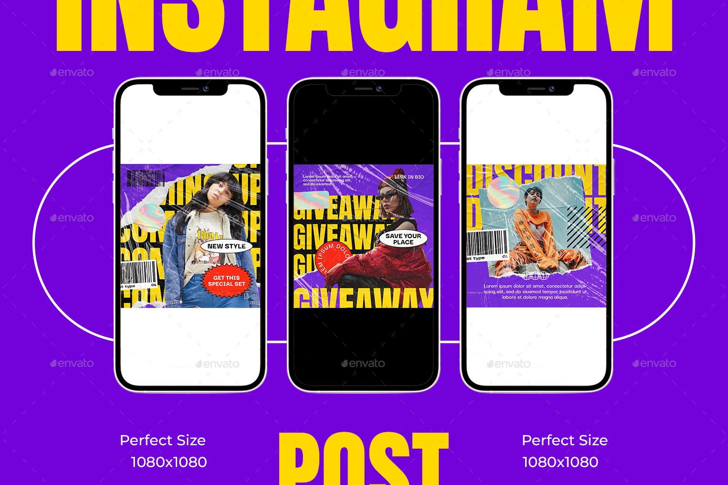 Decrea Funky Brand Instagram Template, Web Elements | GraphicRiver