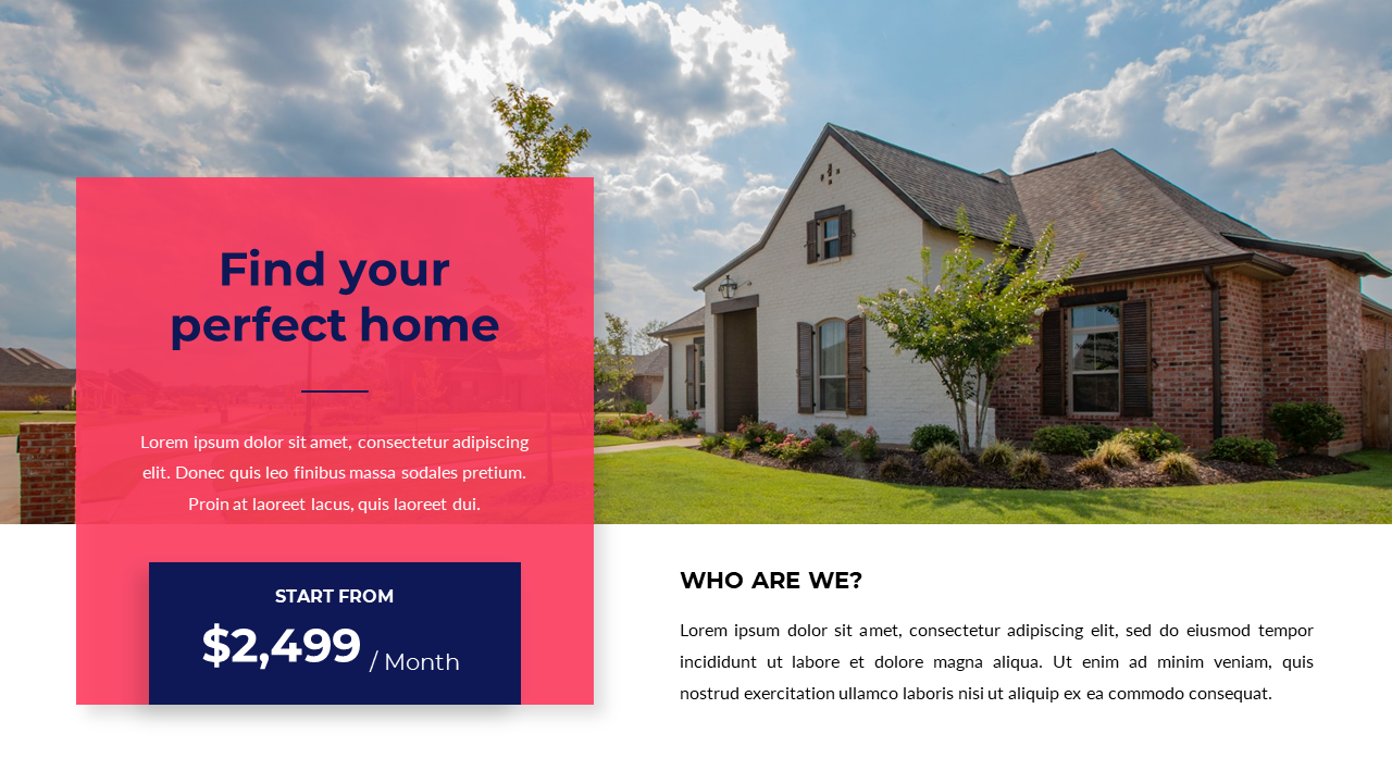 Huis– Real Estate Keynote Template, Presentation Templates | GraphicRiver