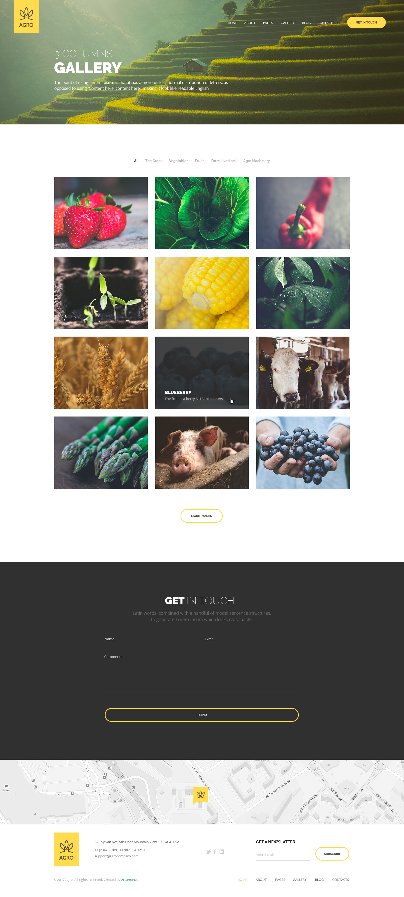 Agro - Agriculture & Organic Food HTML Template Pack by Artureanec