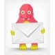Funny Monster - Postman, Vectors | GraphicRiver