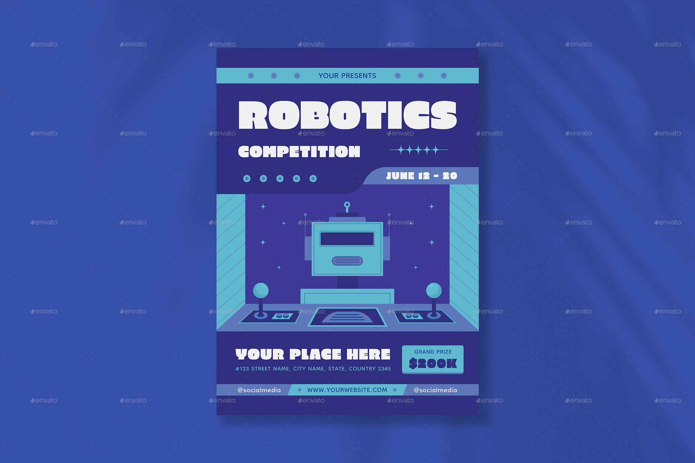 Robotics Contest Flyer, Print Templates | GraphicRiver