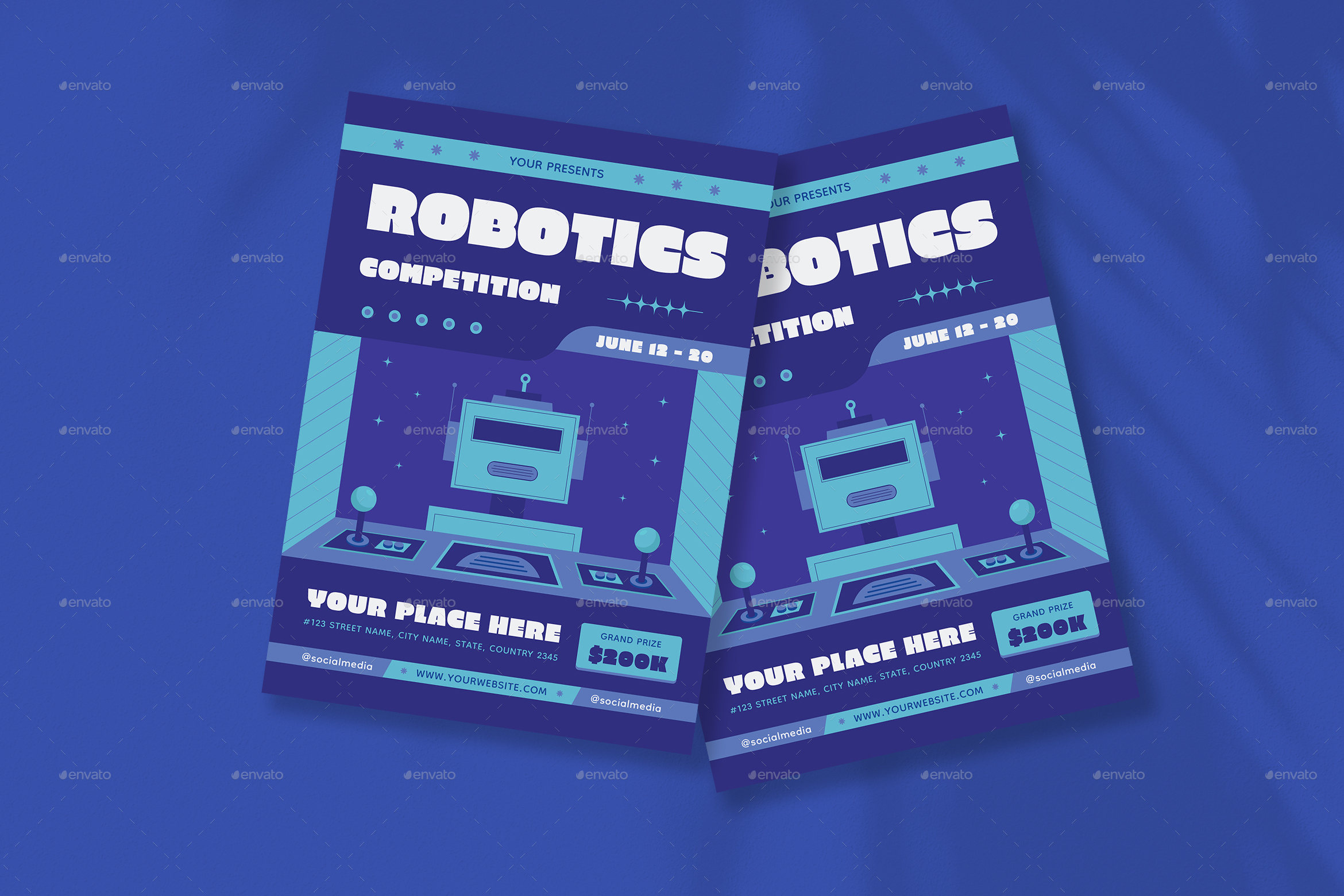 Robotics Contest Flyer, Print Templates | GraphicRiver