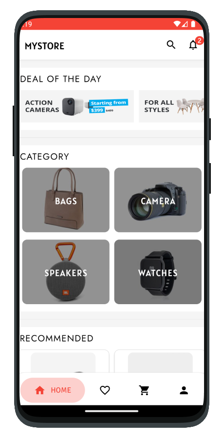 Ecommerce App Template in React Native | Multi Language | Light Mode ...