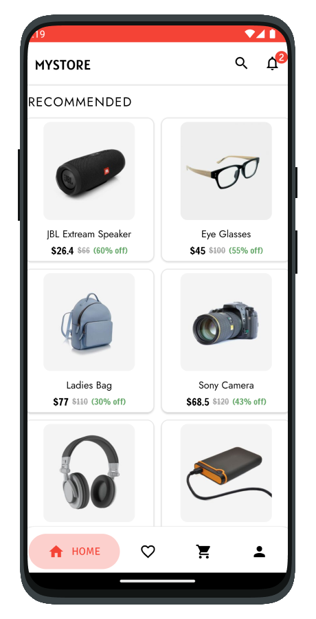 Ecommerce App Template in React Native | Multi Language | Light Mode ...