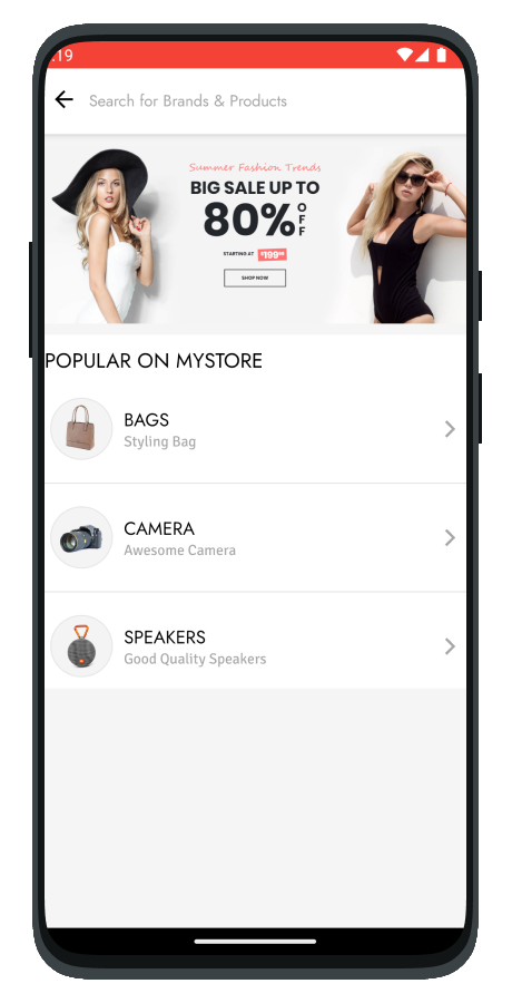 Ecommerce App Template in React Native | Multi Language | Light Mode ...