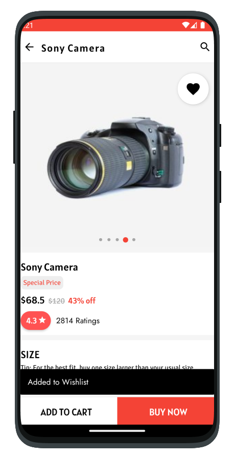 Ecommerce App Template in React Native | Multi Language | Light Mode ...