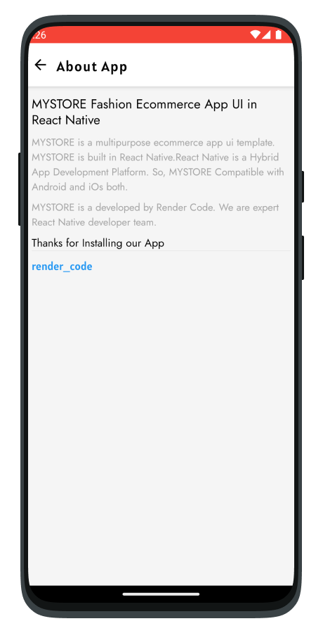 Ecommerce App Template in React Native | Multi Language | Light Mode ...