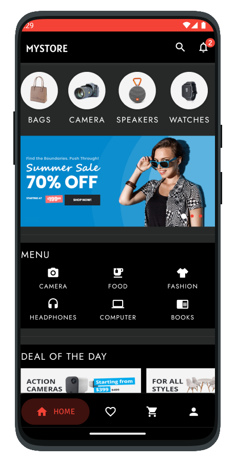 Ecommerce App Template in React Native | Multi Language | Light Mode ...
