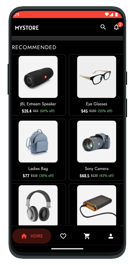 Ecommerce App Template in React Native | Multi Language | Light Mode ...