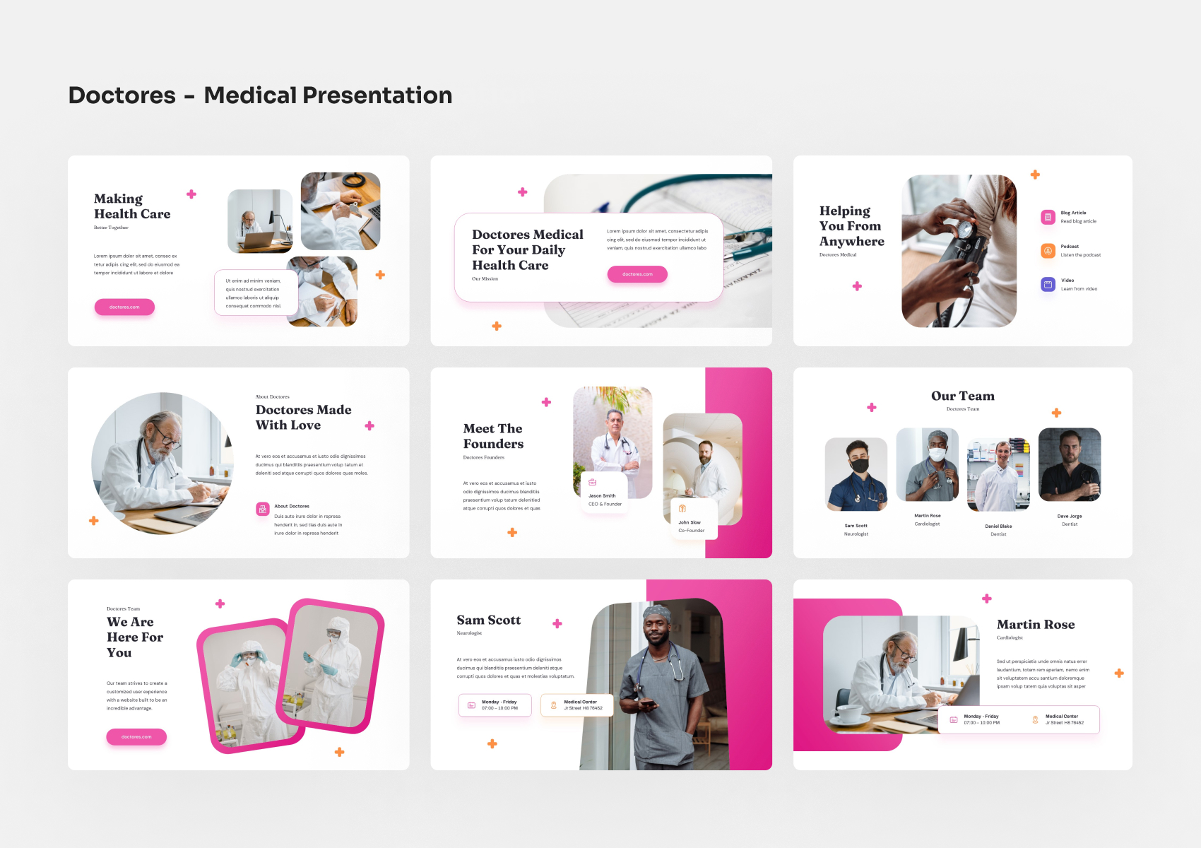 Doctores - Medical PowerPoint Presentation, Presentation Templates