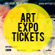 Art Expo Art Show Event Tickets & Passes Template, Print Templates