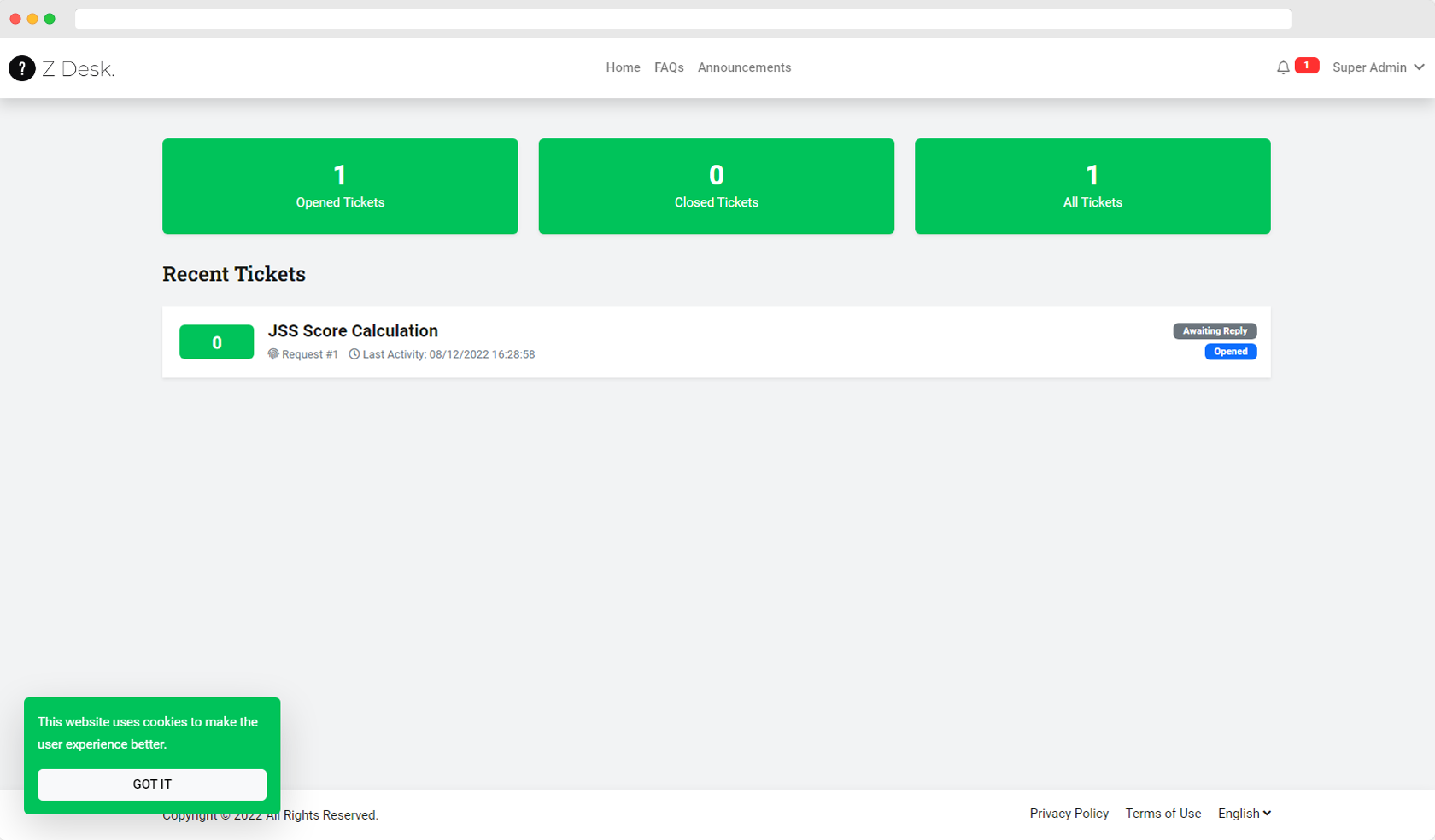 Z Desk - Support Tickets System with Knowledge Base and FAQs by zaiblab
