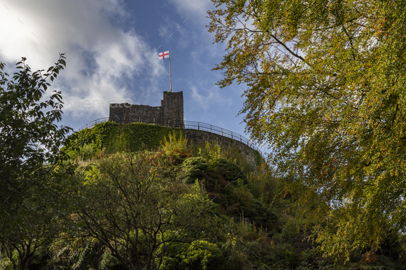 Clitheroe Castle - Clitheroe - England Stock Photo by SteveAllenPhoto999