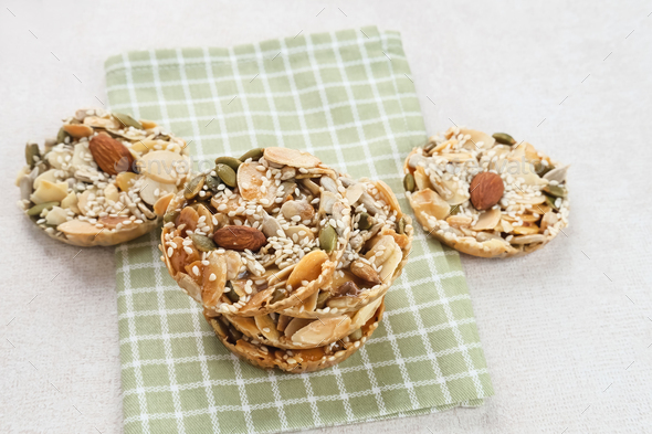 Florentine Cookies with mixed nut Stock Photo by tyasindayanti | PhotoDune