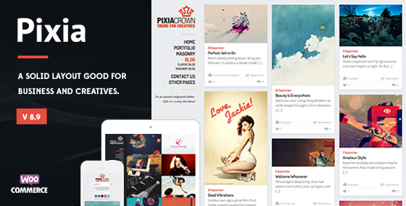 Pixia - Showcase WordPress Theme by Pirenko | ThemeForest