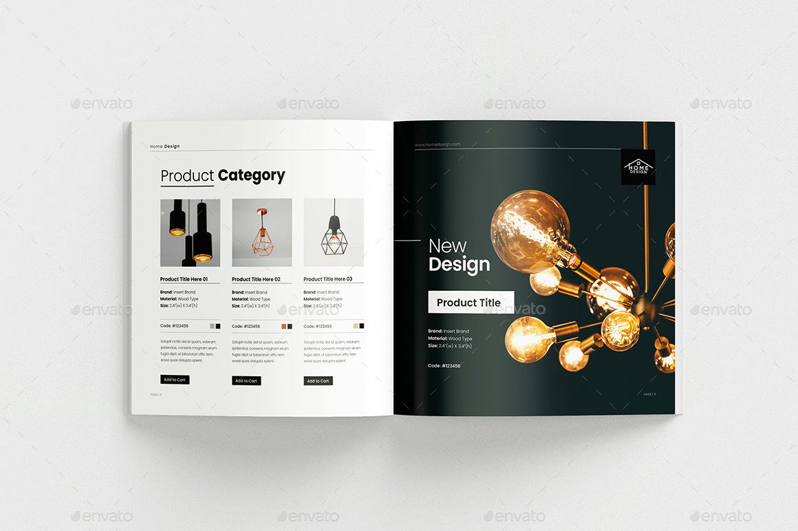 Square - Catalog Brochure Template, Print Templates | GraphicRiver