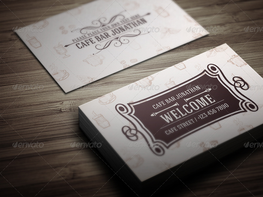 Cafe Business Card, Print Templates | GraphicRiver