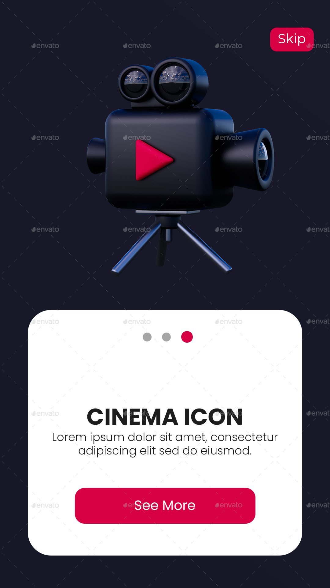 3D Cinema Icon Pack, Graphics | GraphicRiver
